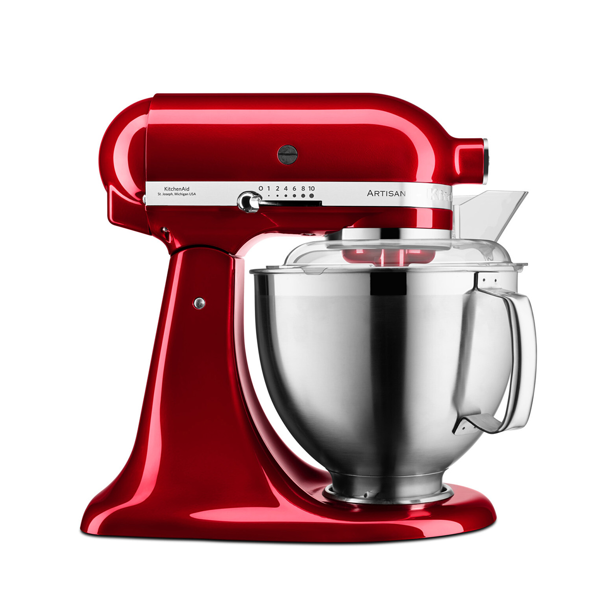 Kitchenaid robot Artisan 5KSM185PSECA červená metalíza